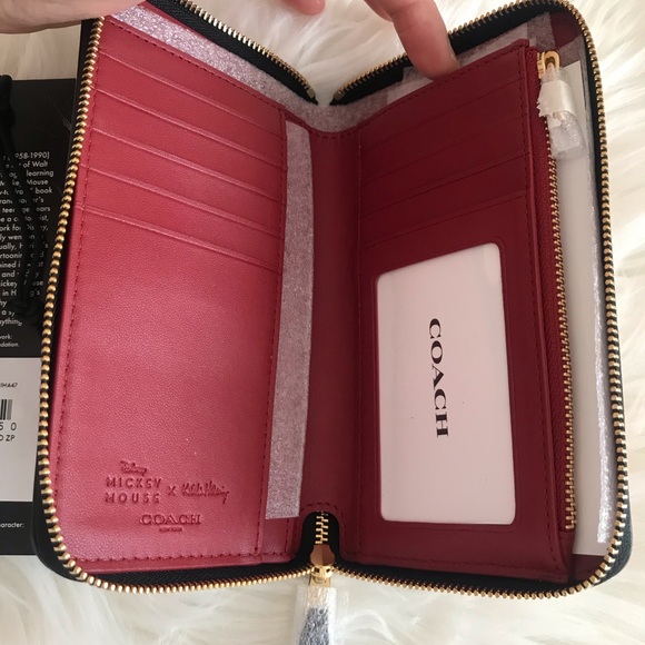 Coach | Bags | Coach Disney Mickey Mouse X Keith Haring Medium Id Zip ...